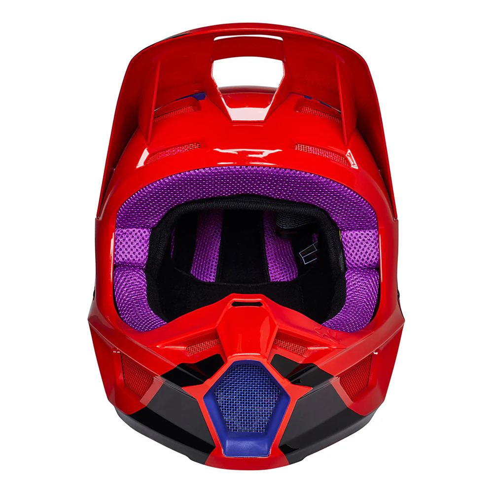 FOX V1 VENZ HELMET YOUTH – FLO RED - RIDE Motorsport
